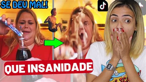 REACT As Pessoas Que Fizeram Desafios E Se Deram MUITO MAL Um Ficou