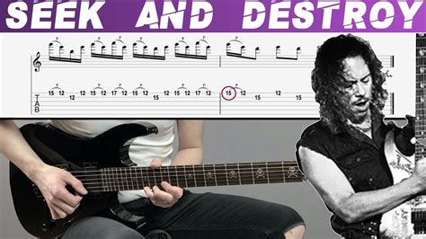 METALLICA SEEK AND DESTROY Full Guitar Cover With TAB Lesson