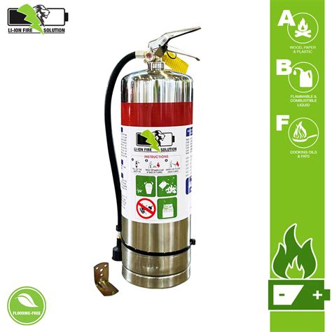 Portable Fire Extinguisher Protection Against Lithium Ion Battery Fires