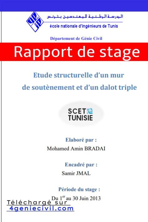 Rapport De Stage Remerciement Exemple Pdf Artofit