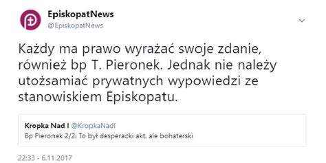EpiskopatNews on Twitter Ponieważ dyskusja przerodziła się w hejt