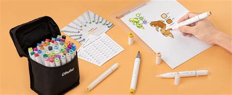 Ohuhu Markers Classic Colors Dual Tips Alcohol Art Markers Brush