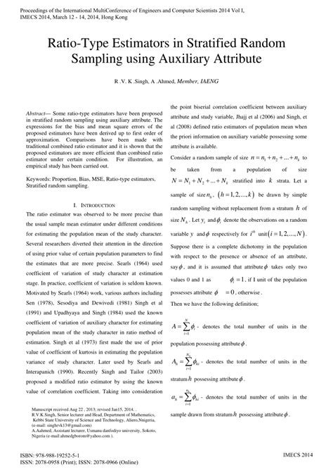pdf ratio type estimators in stratified random sampling using auxiliary attribute