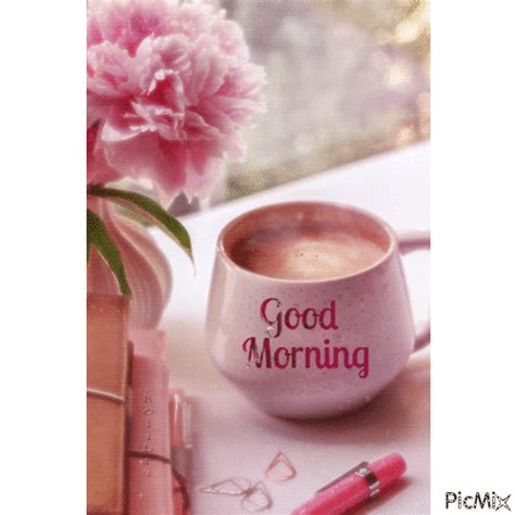 Pink Peonies And Coffee Good Morning Pictures Photos And Images For