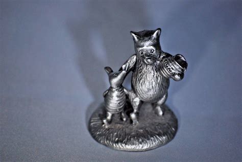 Classic Winnie The Pooh Fine Pewter Inch Pooh Piglet Figurine