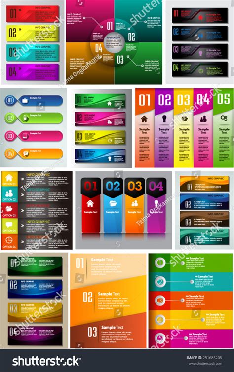 Colorful Modern Text Box Template For Website Royalty Free Stock