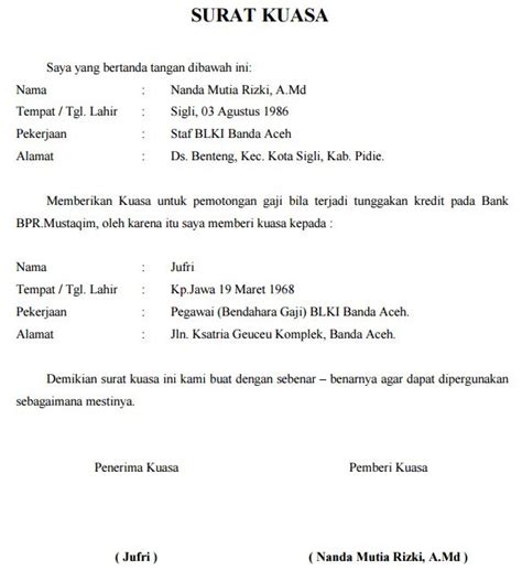 Contoh Surat Pemotongan Gaji Karyawan 45 Koleksi Gambar