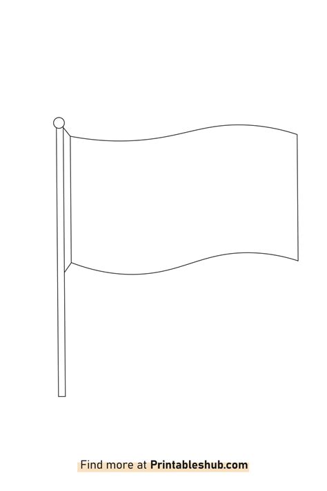 Free Printable Blank Flag Templates PDF Included Printables Hub