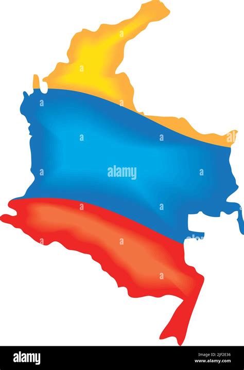 Mapa De Bandera De Colombia Mapa De Colombia Mapa Vectorial De Porn