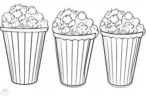 Pipoca Para Colorir V Rios Desenhos Para Imprimir E Pintar