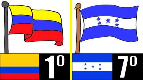 LAS 10 BANDERAS LATINAS MÁS FÁCILES DE DIBUJAR YouTube