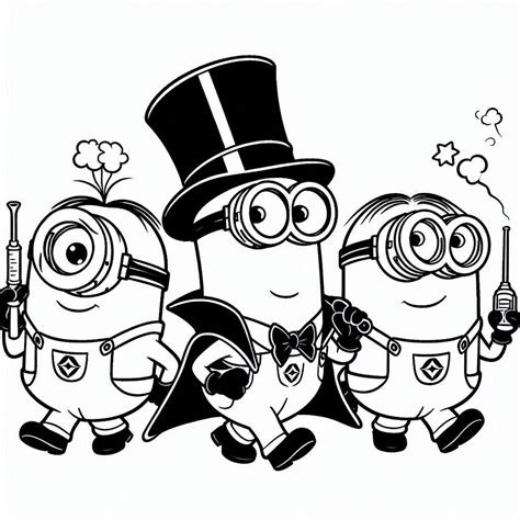Kostenloser Minions Zum Ausmalen Kostenlos Malvorlagen Und