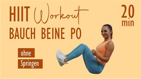 HIIT WORKOUT BAUCH BEINE PO Straffe Und Forme BBP Ohne Springen