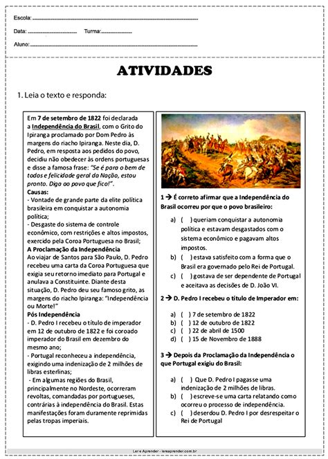 Leia O Texto E Responda Ler E Aprender