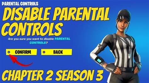 Fortnite Disable Parental Controls Chapter Season Youtube