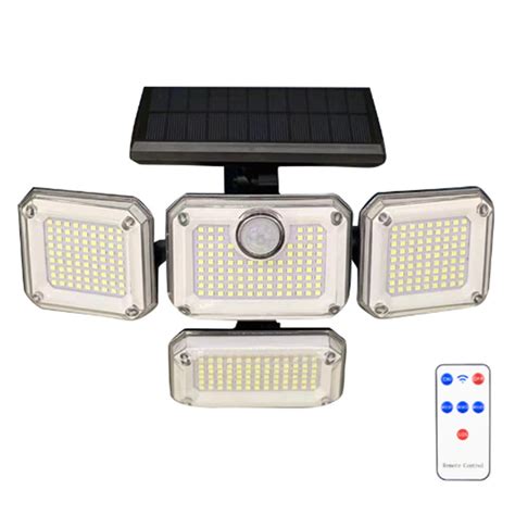 Lumière blanche 333LED applique murale solaire intégrée