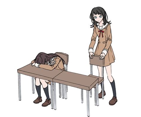 Safebooru 2girls A Jak Bang Dream Bang Dream Its Mygo Black Hair Black Socks Blue Eyes