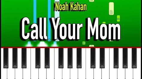 Noah Kahan Call Your Mom Piano Tutorial YouTube