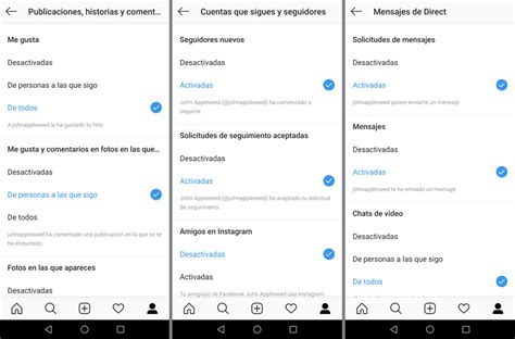 Cómo activar desactivar y configurar las notificaciones de Instagram