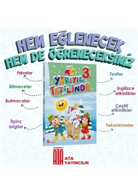 Ata Yayıncılık 3 Sınıf Ata Yarıyıl Tatilinde Fiyatları ve Özellikleri