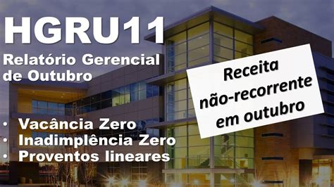 Fii Hgru Relat Rio Gerencial De Outubro Youtube