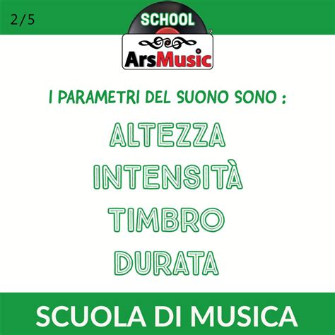 I parametri del suono Altezza Intensità Timbro e Durata