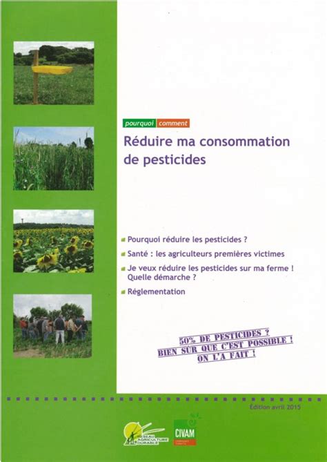 Pourquoi Comment R Duire Ma Consommation De Pesticides La Ferme Civam