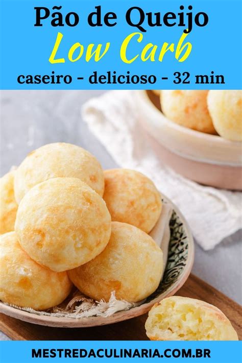 Some Food Is In A Bowl On A Wooden Board With The Words Pao De Quejo