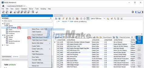 Steps To Import Data From Different Tables In MySQL Workbench
