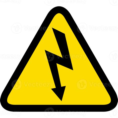 pegatina advertencia peligro eléctrico relámpago logo símbolo icono