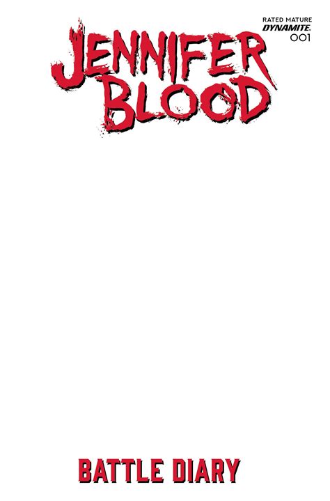 Jennifer Blood Battle Diary 1 Blank Authentix Cover Fresh Comics