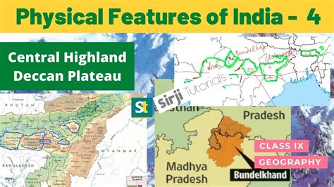Peninsular Plateau Deccan Plateau Physical Features Of India Maps