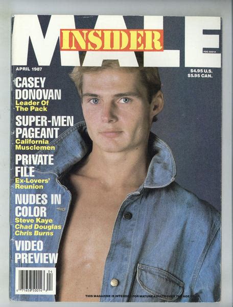 Male Insider 1987 Casey Donovan Steve Kaye Chad Douglas Chris Burns Oxxbridgegalleries
