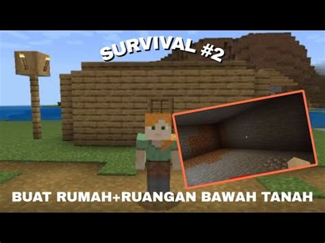 Minecraft Survival Buat Rumah Ruang Bawah Tanah Youtube