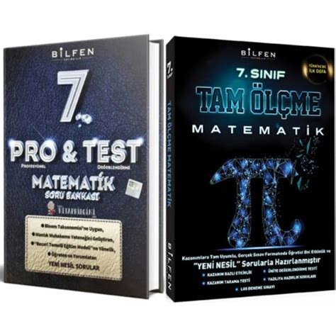 Bilfen Yayınları 7 Sınıf Pro Test Matematik Soru Bankası Kitabı