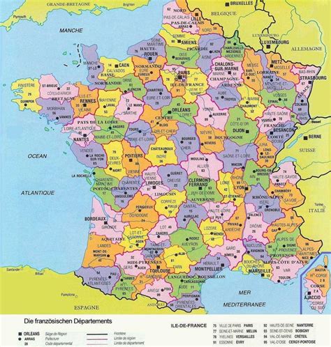 Francia Departamentos Francia