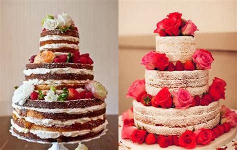 L M Eventos E Decora Es Naked Cake Ou Bolo Pelado A Novidade O