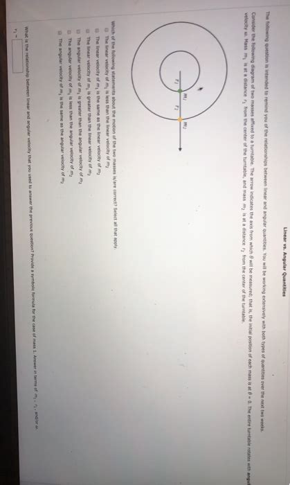 solved angular quantities overview this question will review