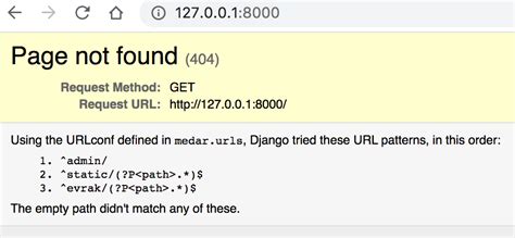 django default homepage not found stack overflow