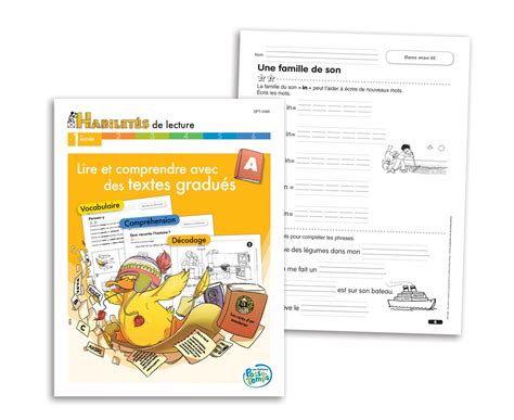 Lire et comprendre avec des textes gradués 1re année Cahier 1