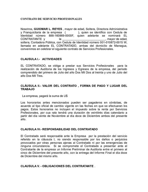 Que Es Un Contrato Por Honorarios Profesionales Mexinea Blog