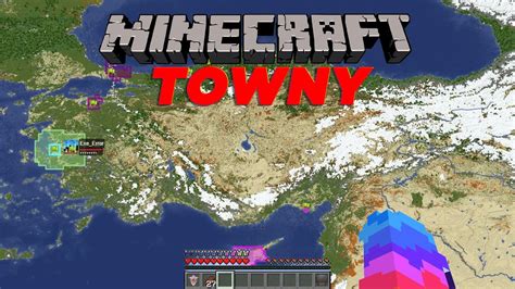 Gerçek Dünya Haritalı Minecraft Towny Sunucusu RonemaCraft YouTube