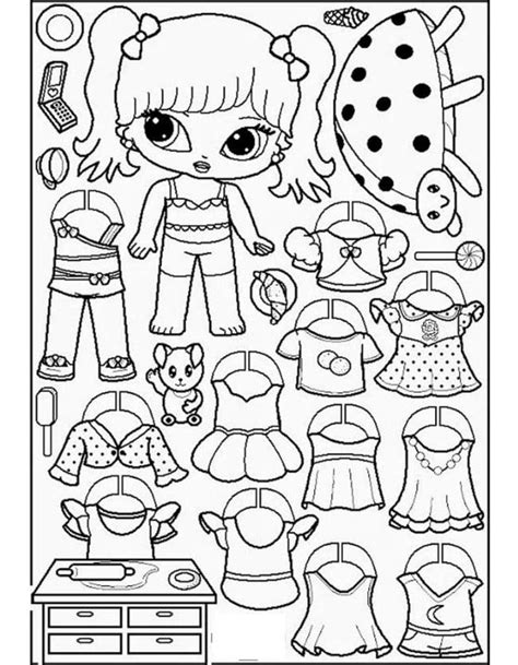 Bonecas Para Colorir Desenhos Para Colorir