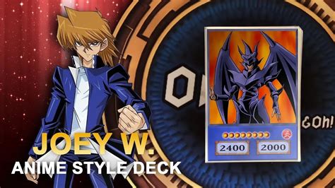 Yu Gi Oh Joey Wheeler Lord Of The Red Anime Style Orica Deck