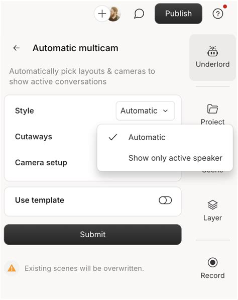 Automatic Multicam Descript Help