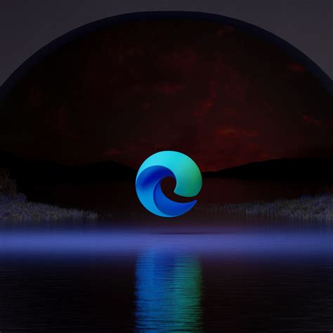 Microsoft Edge Wallpaper 4K Night Surreal Landscape