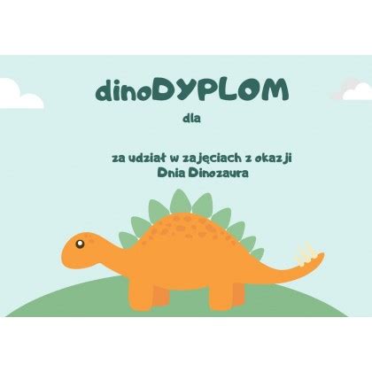 Dyplom dzień dinozaura 01 sklep diverti pl