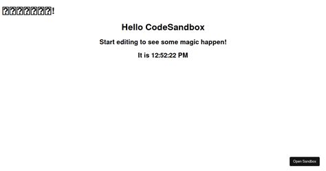React Hello World Codesandbox