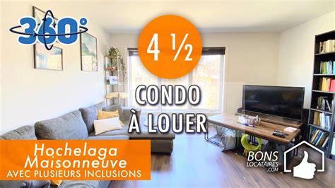 Condo à louer Visite virtuelle Apartment Tour Hochelaga Maisonneuve 4 ½