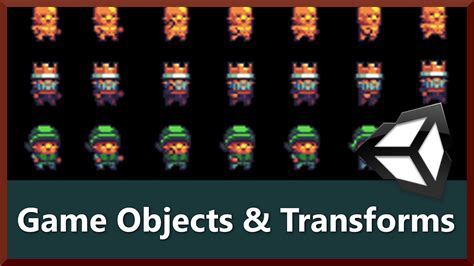 game objects transforms layers and tags unity 2d game development youtube